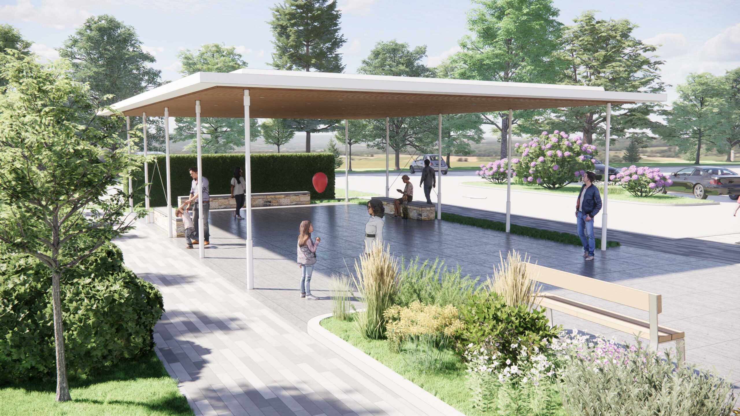 Scarsdale Public Library Pavilion (project) - Allen Ross Architecture